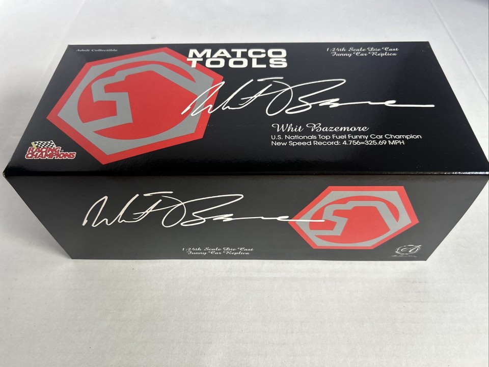 Whit Bazemore Matco Tools Us Nationals Top Fuel Funny Car Champion 1:24 ...