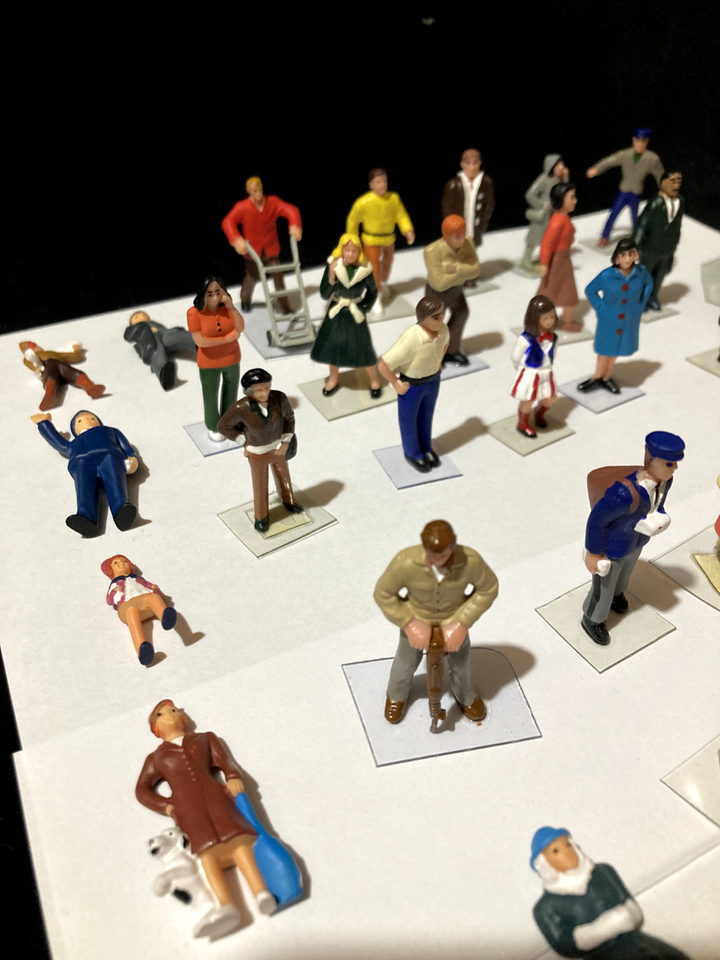 Lot 23 ARTTISTA O Scale Model Train People Pewter Figures & 48 Plastic ...