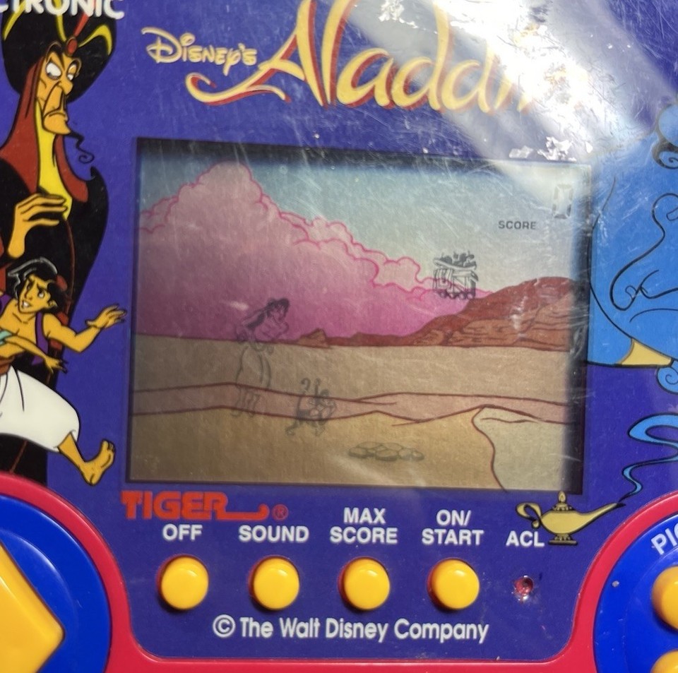 Vintage Disney Aladdin Tiger Electronics Handheld Game 1990 Tested ...