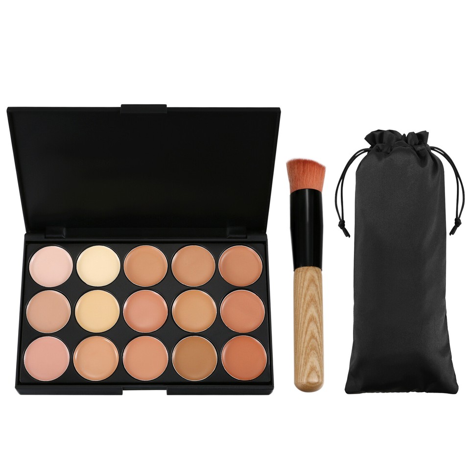 15 Colors Pro Concealer Palette Kit Foundation Contour Face Cream ...