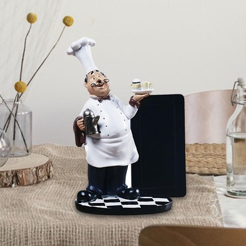 Cartoon Chef Statue for Kitchen Cook Decorative Ornament Collectible ...