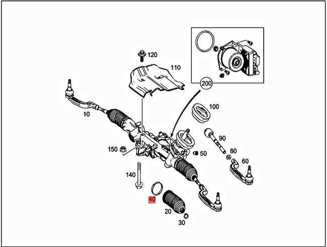MERCEDES OEM 14-16 Cla250 Steering Gear-boot Bellows Clamp 0019951535 ...