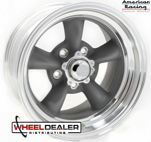 (4) 15x8" GRAY AMERICAN RACING TORQ THRUST WHEELS RIMS C3 CORVETTE ...