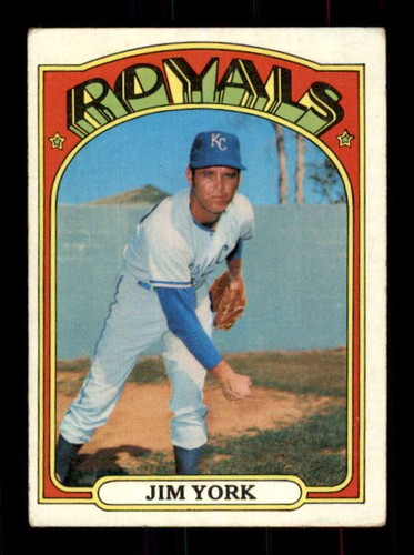 1972 Topps #68 Jim York VG-VGEX RC Rookie Royals 511291 | eBay