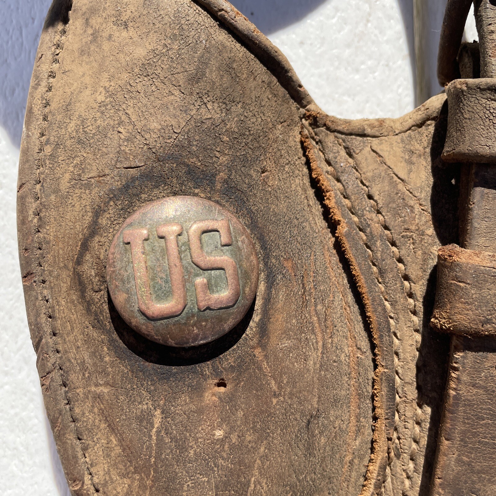 Vintage Militaria US Military Horse/Mule Blinder Heavy Leather Bridle ...