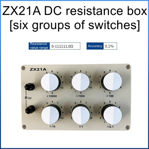 ZX21 Rotary Resistance Box Adjustable Resistor ZX21A DC Standard ...