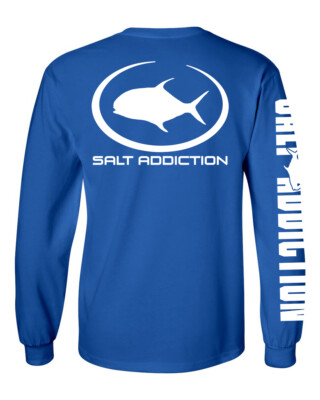 Salt Addiction t shirt men's long sleeve salt water fishing apparel ...