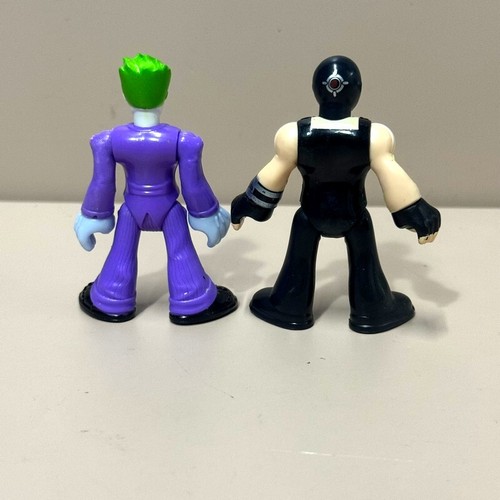 Lot 2pcs Fisher Price Imaginext DC Super Friends Bane & Joker Villains ...