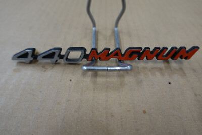 ONE NEW MOPAR BRAND CHALLENGER 440 MAGNUM HOOD EMBLEM | eBay