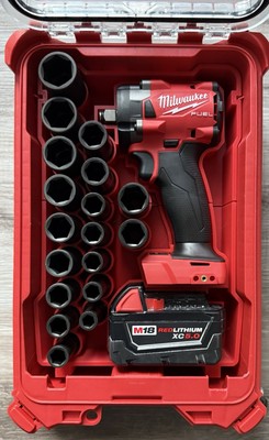 M18 Milwaukee Packout 1/2 Impact 2855-20 + Socket storage insert ...
