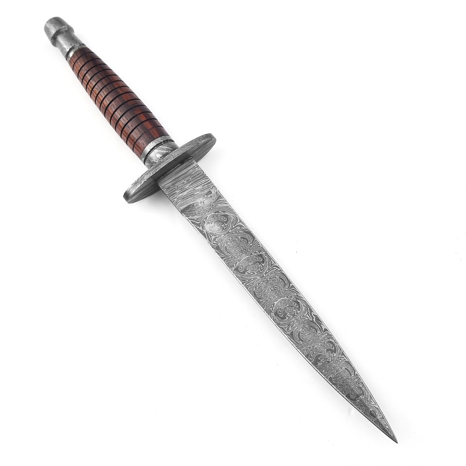 Handmade Damascus Tool Steel Blade, Arkansas Toothpick Dagger, Groomsmen Gift. | eBay