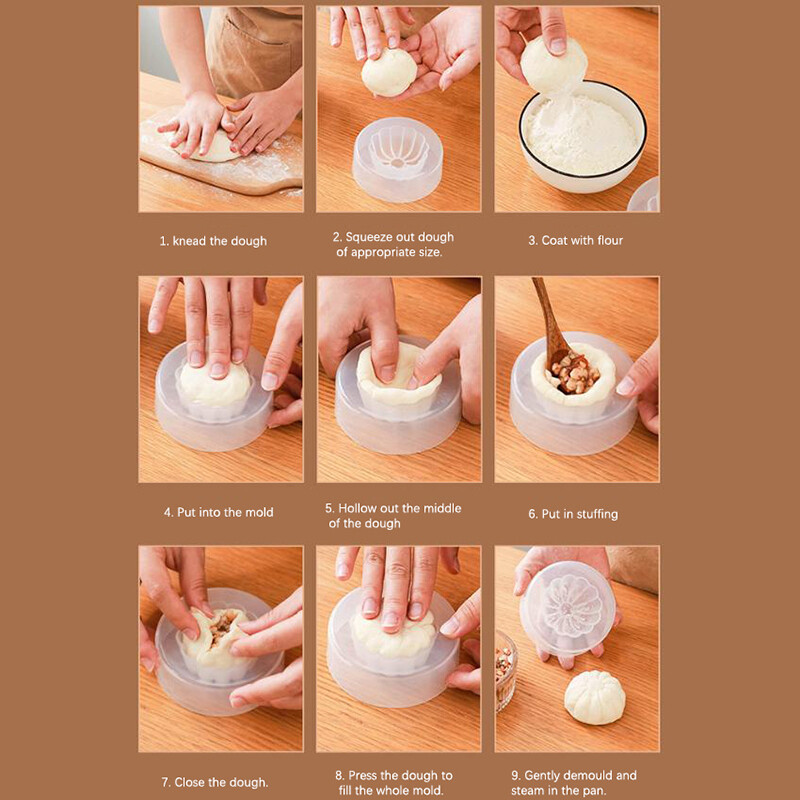 Chinese Baozi Mold Pastry Pie Dumpling Maker Kitchen Baking And Pastry ...