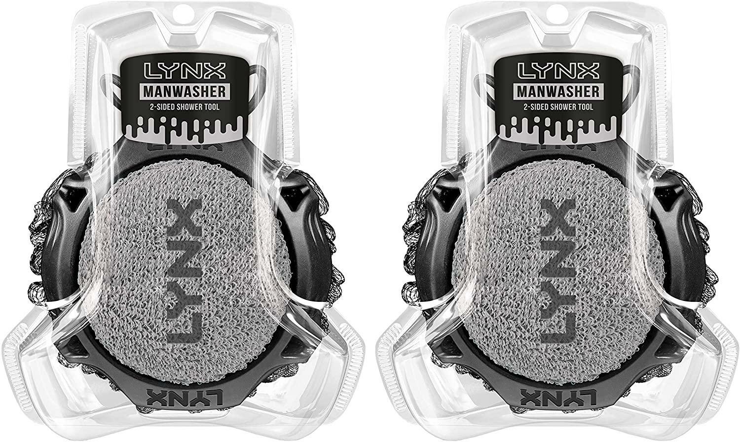 Lynx Shower Sponge Exfoliates/Cleans/Sooth Skin Bath Body Foam Scrubber ...