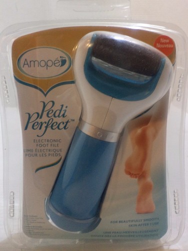 Amope Pedi Perfect Electronic Pedicure Foot File-Regular Coarse, Blue ...