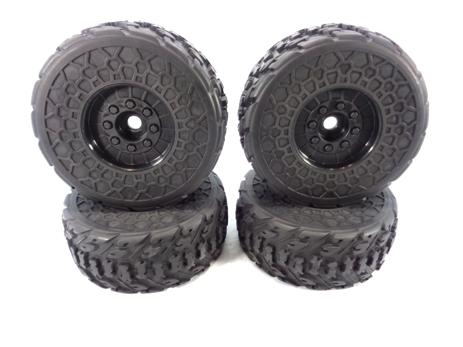 Arrma Fireteam 6s BLX dBoots Tires and Black 17mm Wheels Rims ARA7618 ...