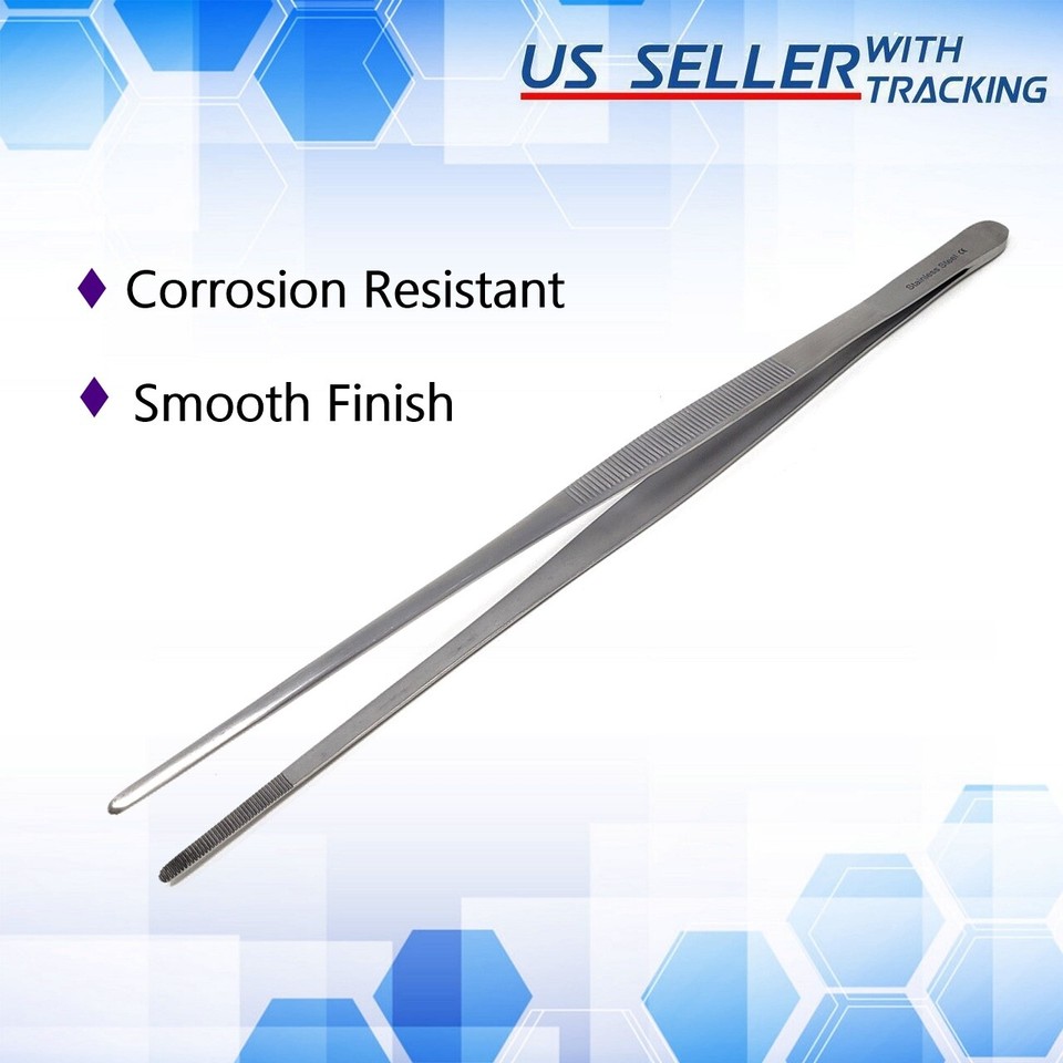 New 12" Inches EXTRA-LONG Tweezers Stainless Steel Handy (Choose one ...
