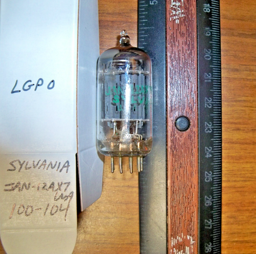Strong SYLVANIA Long Gray Plate O Getter JAN 12AX7WA / ECC83 Tube - 100 ...