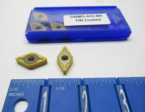 CARBIDE INSERTS DNMG-433-M5 TIN COATED (3 PCS) NEW REPACKAGED | eBay