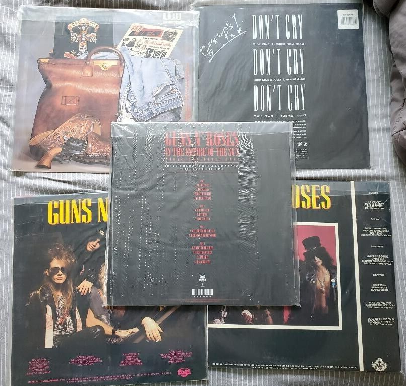 GUNS N ROSES RARE LP LOT! tons of rare and out of print vinyl records ...