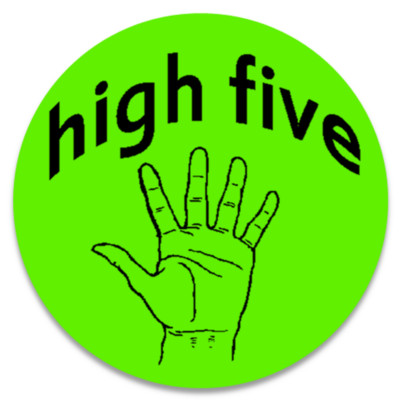 High Five - Circle Sticker Decal 3 Inch | eBay
