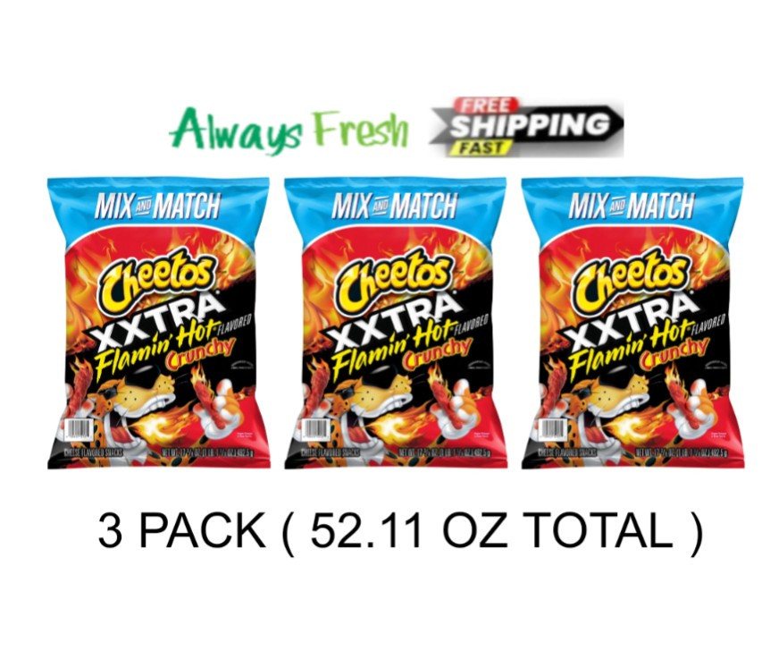 Cheetos XXTRA Flamin' Hot Cheese Flavored Snacks, 17.37 Oz Each | eBay