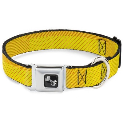 Dog Collar Bone Hash Mark Stripe Yellow/Red Small 9.5-13" (US IMPORT ...