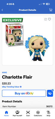 Funko Pop! WWE Charlotte Flair #62 – WWE Shop Exclusive – Blue Robe ...