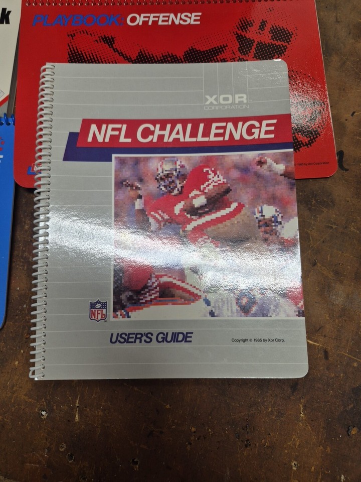 Vintage RARE 1985/86 NFL Challenge Computer Football Game XOR Books ...