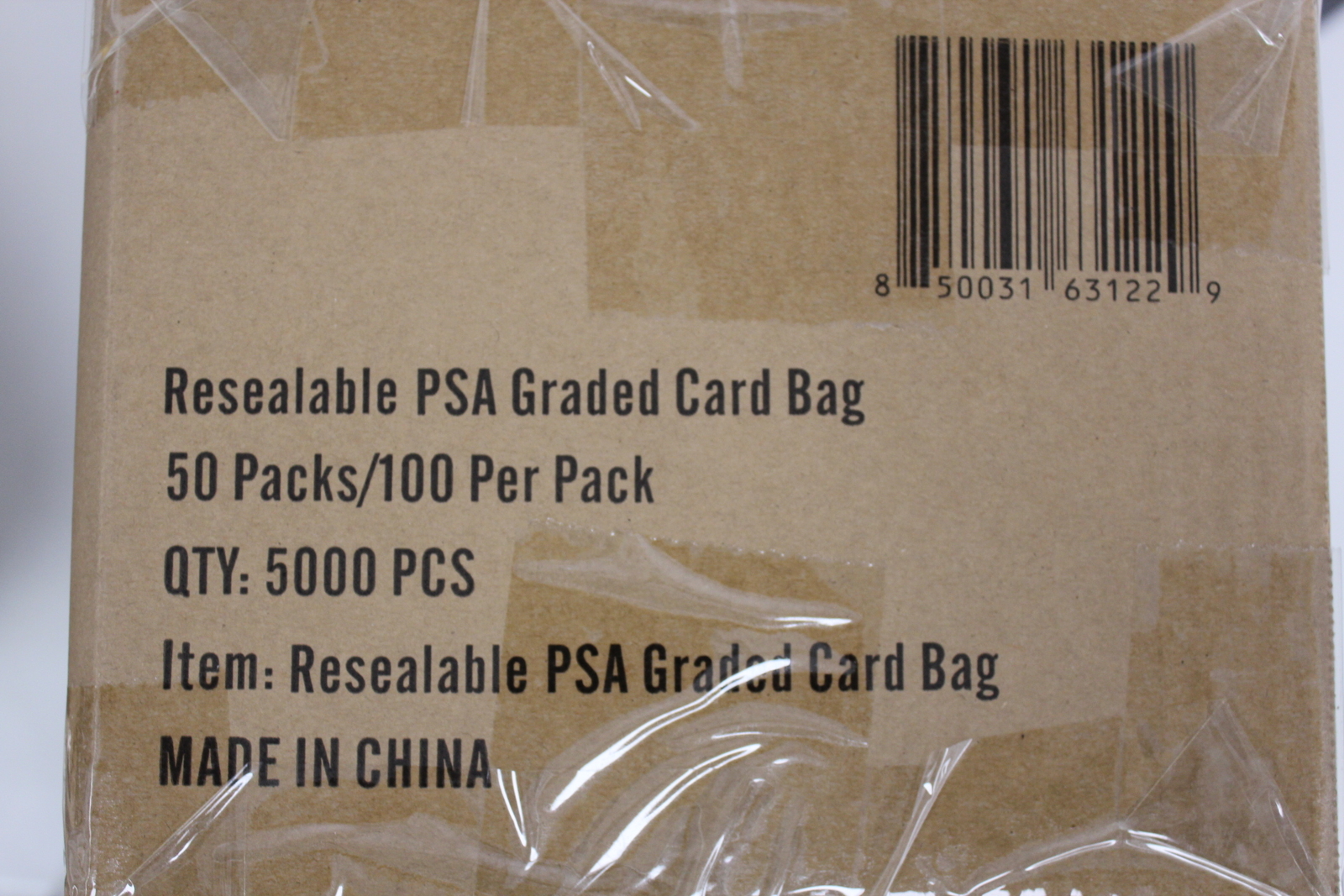 (5000) Humongous Hoard Resealable PSA Graded Card Bags - 50 Packs of ...