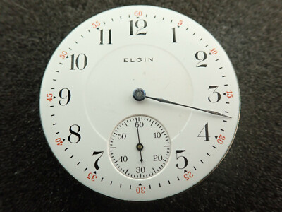 VINTAGE 16 SIZE ELGIN HUNTING CASE POCKET WATCH MOVEMENT GRADE 386 ...