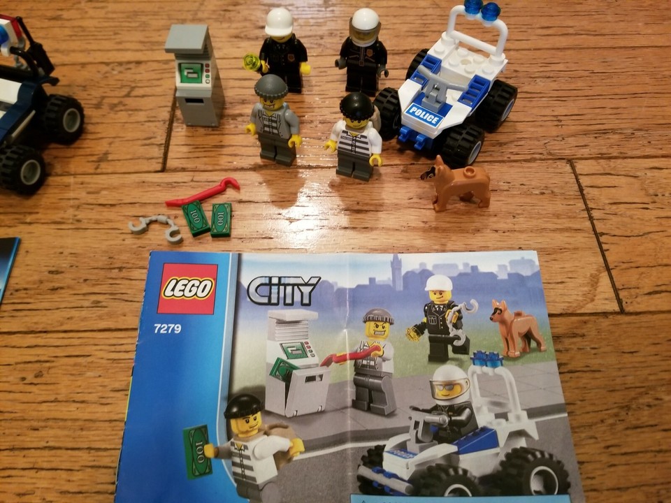 LEGO CITY 7279 & 60006 COMPLETE sets robber police mini figure ...