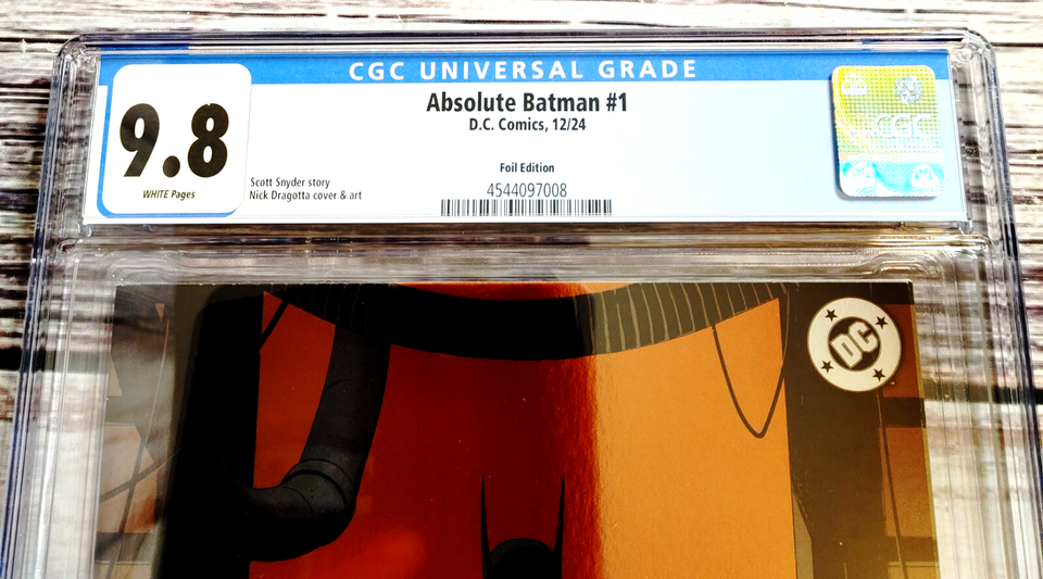 Absolute Batman #1 CGC 9.8 Foil Variant Dragotta Scott Snyder DC Comics ...