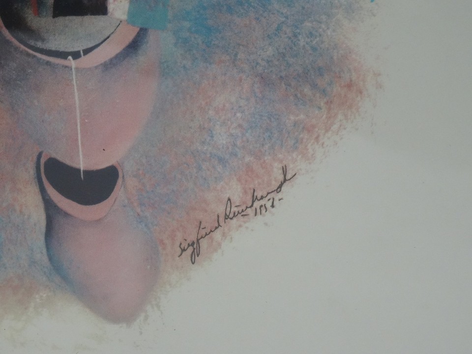 FRAMED SIEGFRIED GERHARD REINHARDT (1925-1984) LITHO PRINT GIRL | eBay