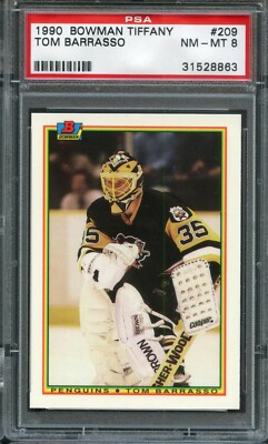 1990 BOWMAN TIFFANY #209 TOM BARRASSO PSA 8 RARE | eBay