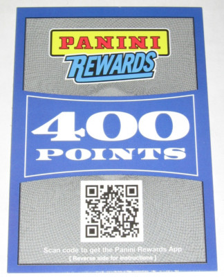 Panini Rewards - 400 Points Unredeemed Redemption Card | eBay