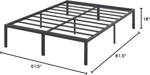 Olee Sleep 18 Inch Heavy Duty Steel Slat Anti-Slip Support, Easy ...