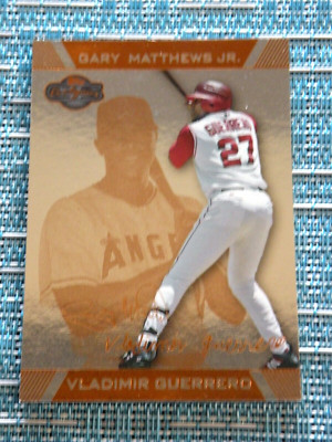2007 Topps Co-Signers Baseball /175 Gary Matthews Jr Vladimir Guerrero ...