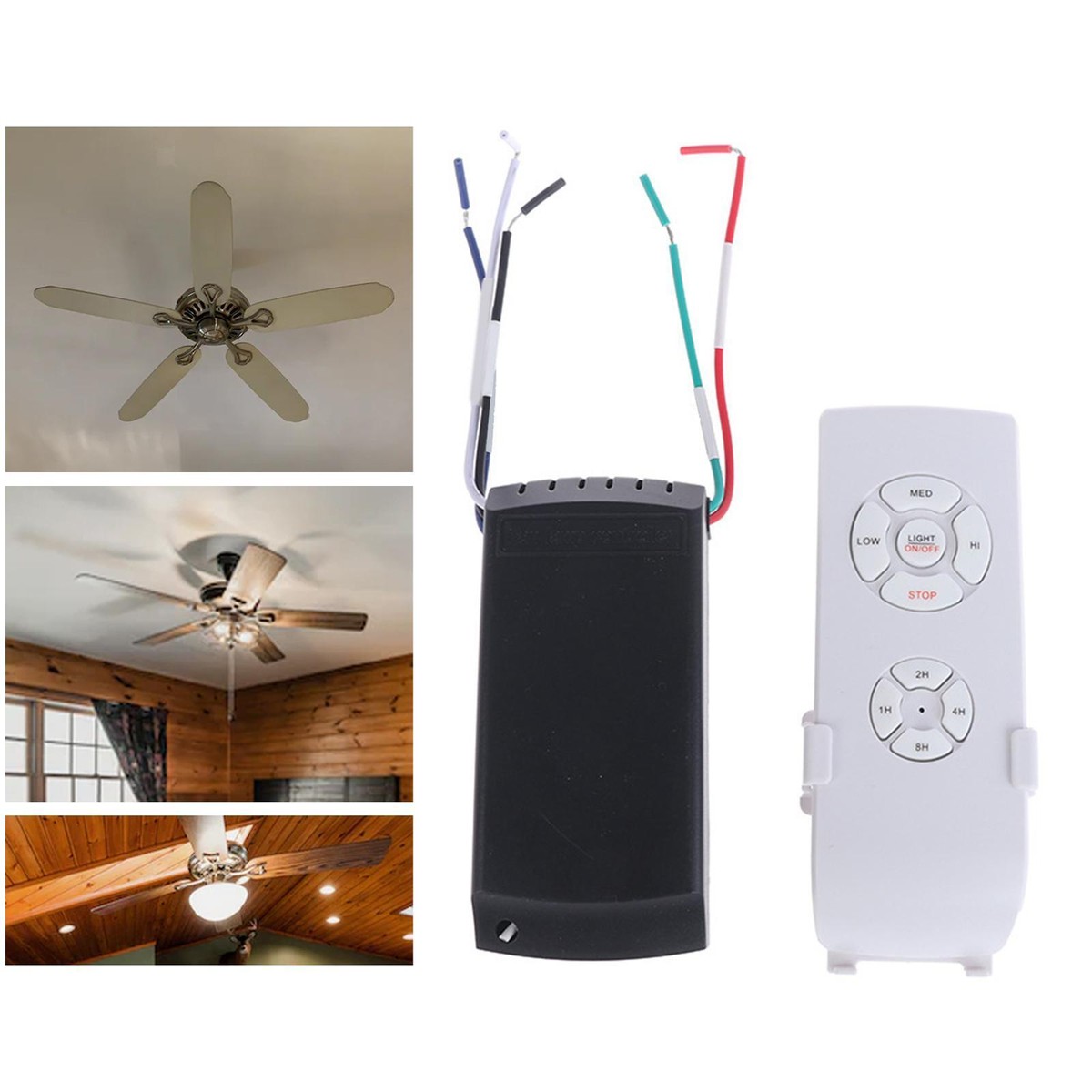 Remote Ceiling Fan Chandelier Combo