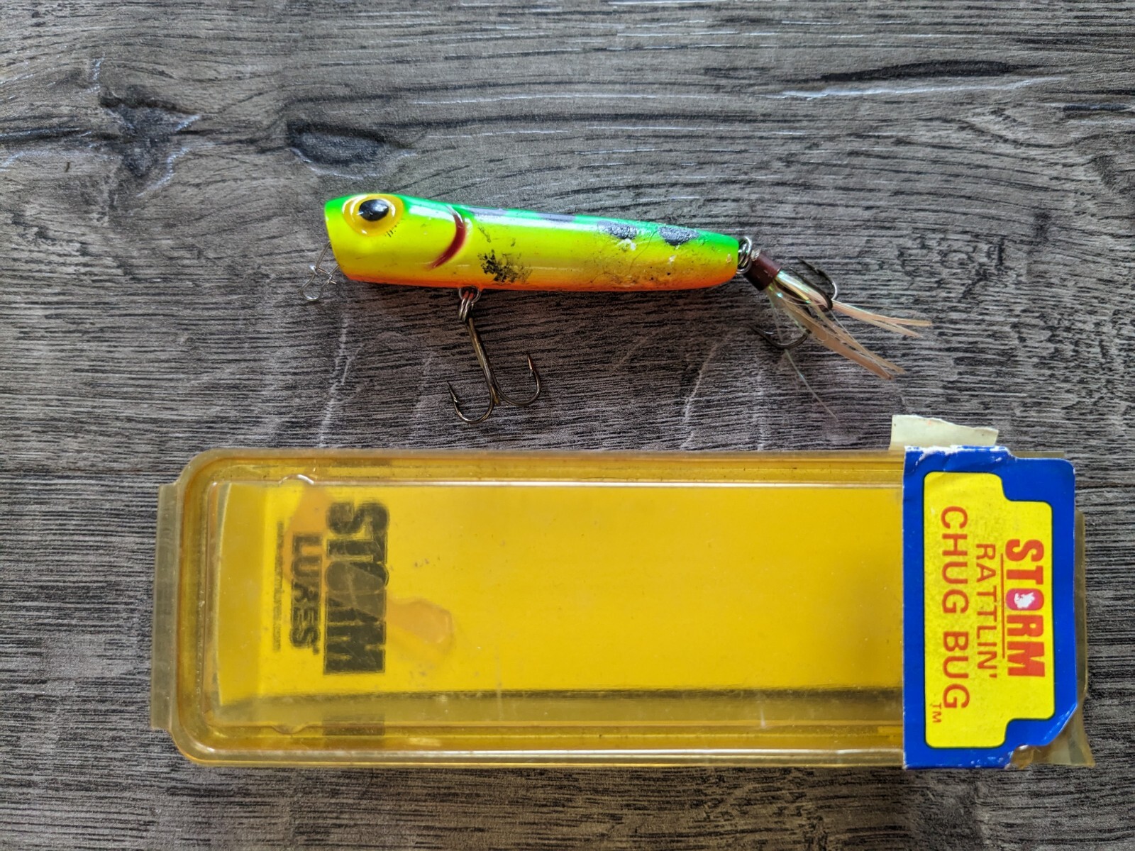 Vintage Storm RATTLIN' CHUG BUG Fishing Lure with Box | eBay