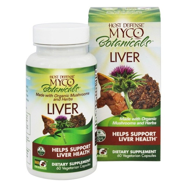 Host Defense Myco Botanicals Liver Health Support Supplement - 60 ...