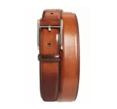 NEW Magnanni Catalux Leather Belt - 1510 - Cognac Brown - Size 44 | eBay