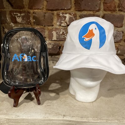 Aflac Duck Bucket Hat Cap & Clear Bag (Stadium Giveaway) New | eBay