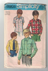 3 VTG Sewing Patterns Boys Shirts Tie Butterick 4675 Simplicity 3873 ...