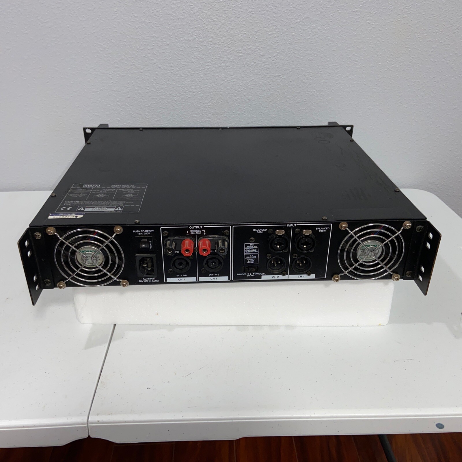 INTER-M M700 POWER AMPLIFIER - 700W - 350W PER CHANNEL STEREO AMP | eBay