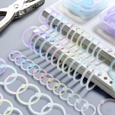 DIY Loose Leaf Paper Buckle Multi-Function Loose-leaf Book Hoops School ...