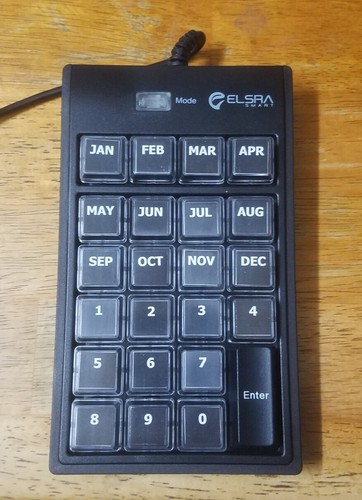 Elsra USB Wired Programming Numeric Keypad ControlPad Black Pk-2068 23 ...