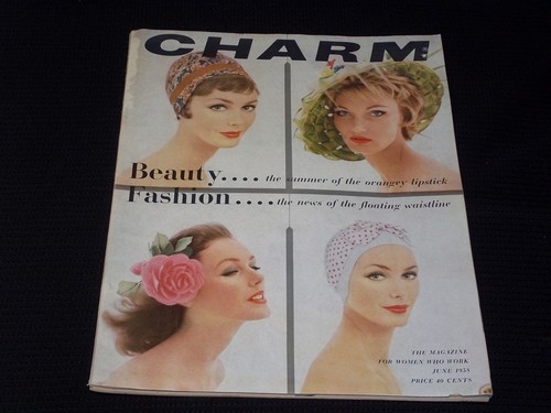 1958 JUNE CHARM MAGAZINE VERY NICE FASHION FRONT COVER & CONTENT - E ...