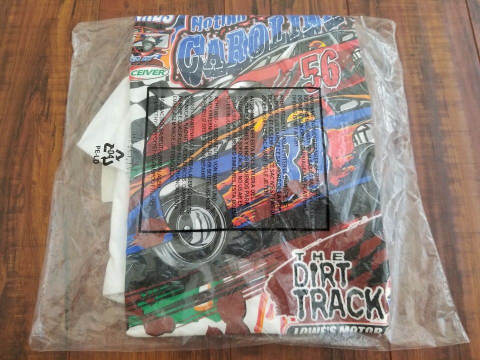 Lowe's Motor Speedway Pit Pass Dirt Track Event White Shirt - Men's ...
