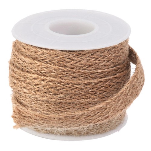 Natural Rustic Jute Burlap Hessian Plaited Rope Wedding Gift Wrapping ...