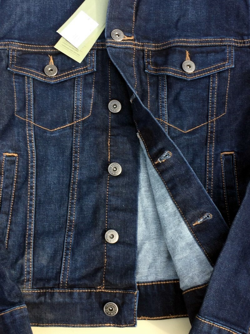 Men's Trivia Trucker Jacket - Goodfellow & Co. Dark Blue S | eBay